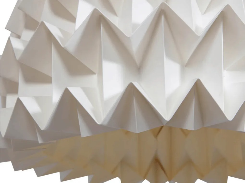 Závěsné svítidlo ORIGAMI papírové 26 cm, krémové