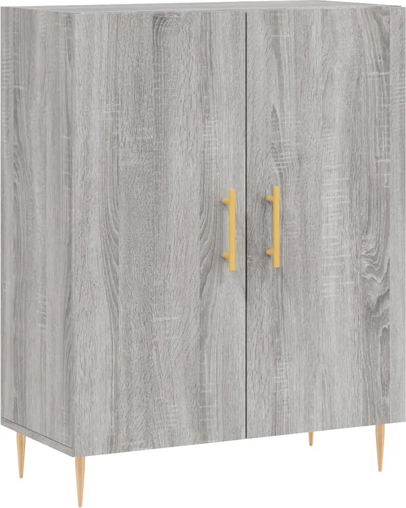 Skříň highboard šedá sonoma 69,5 x 34 x 180 cm kompozitní dřevo 3198207