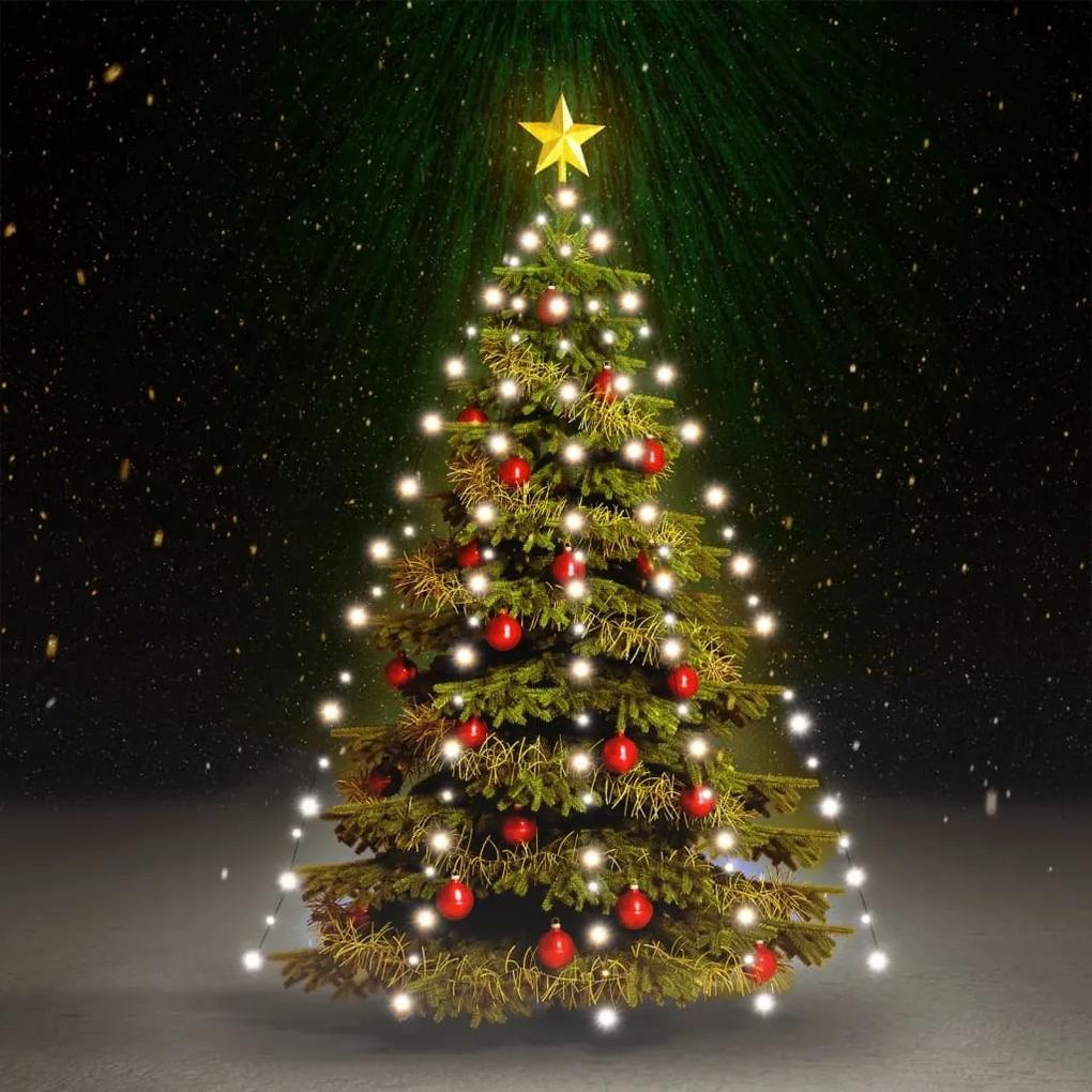 vidaXL Světelná síť na vánoční stromek 210 ch LED diod 210 cm [50700] Barva: Studená bílá