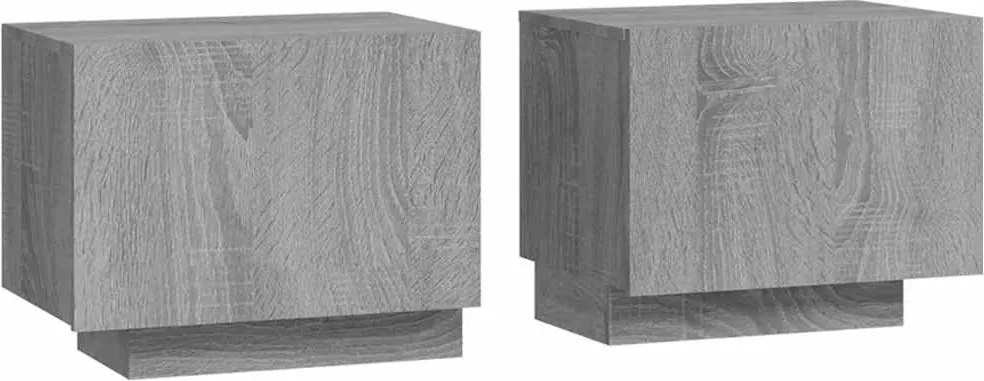 Noční stolek šedý sonoma 100 x 35 x 40 cm kompozitní dřevo 3152833