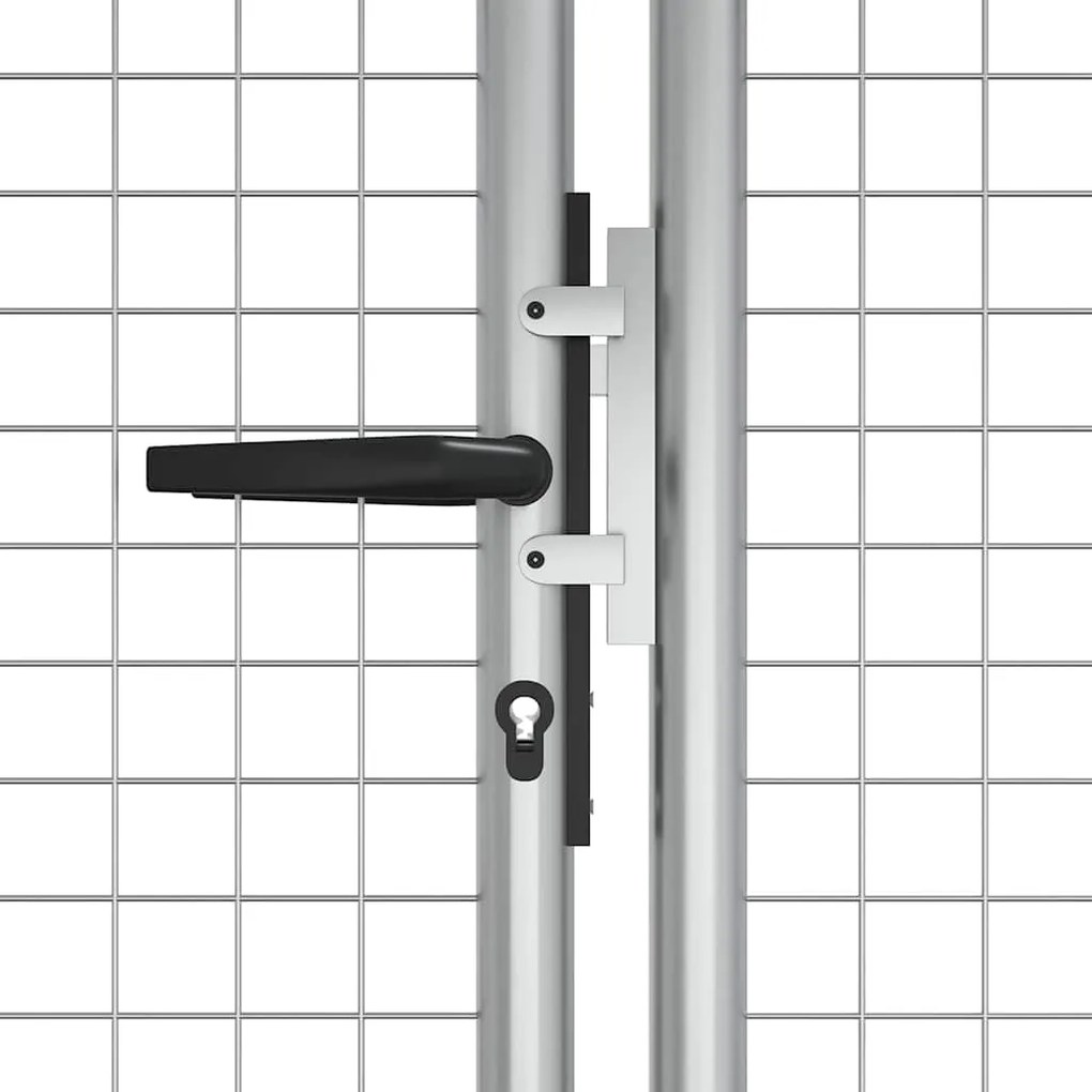 Zahradní branka pozinkovaná ocel 400 x 125 cm stříbrná 144300