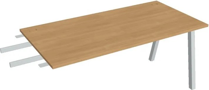 Hobis Kancelářský stůl k řetězení Hobis USA 1600RU, deskaakát, černá černá