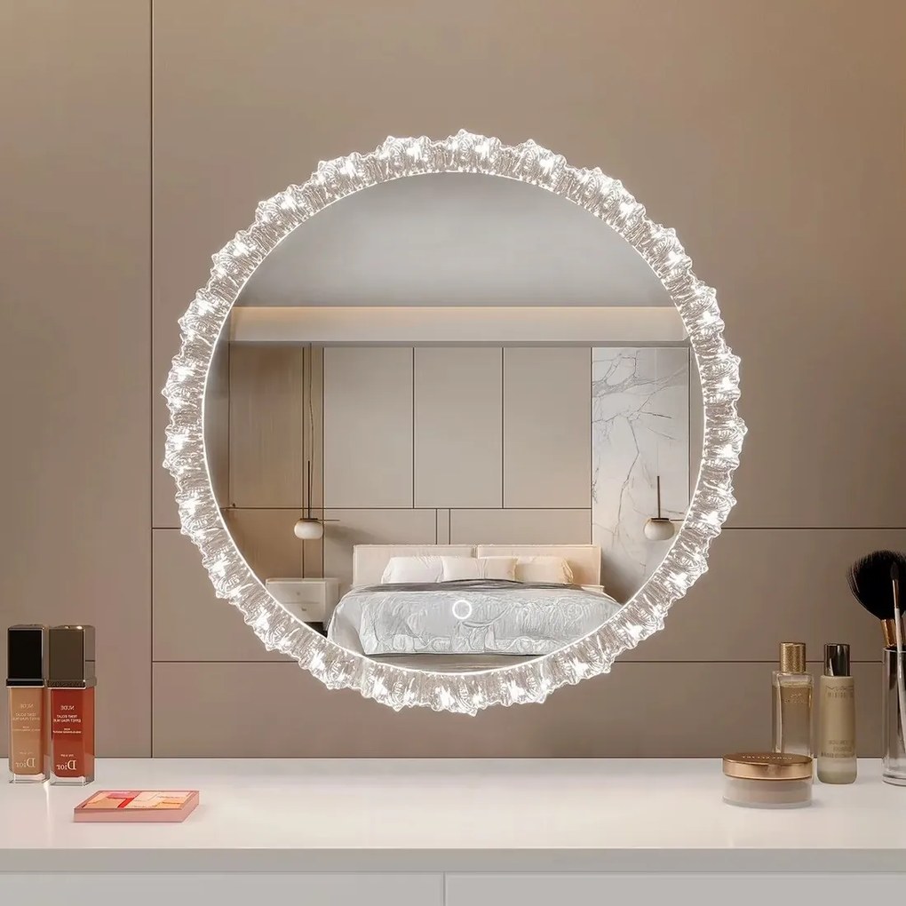 Dotykové nástěnné zrcadlo s LED osvětlením YH-3561 60 cm