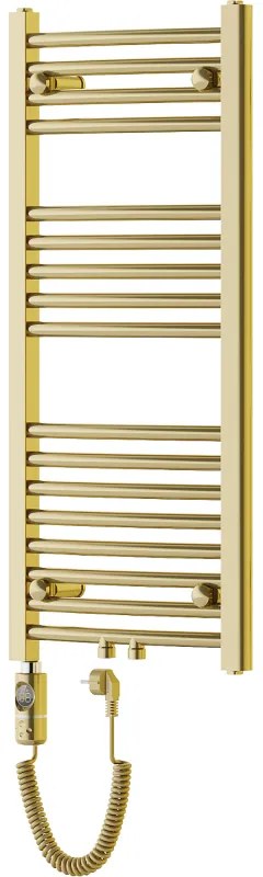 Mexen Ares, elektrické topné těleso 900 x 400 mm, 300 W, zlatá lesklá, W102-0900-400-2300-50
