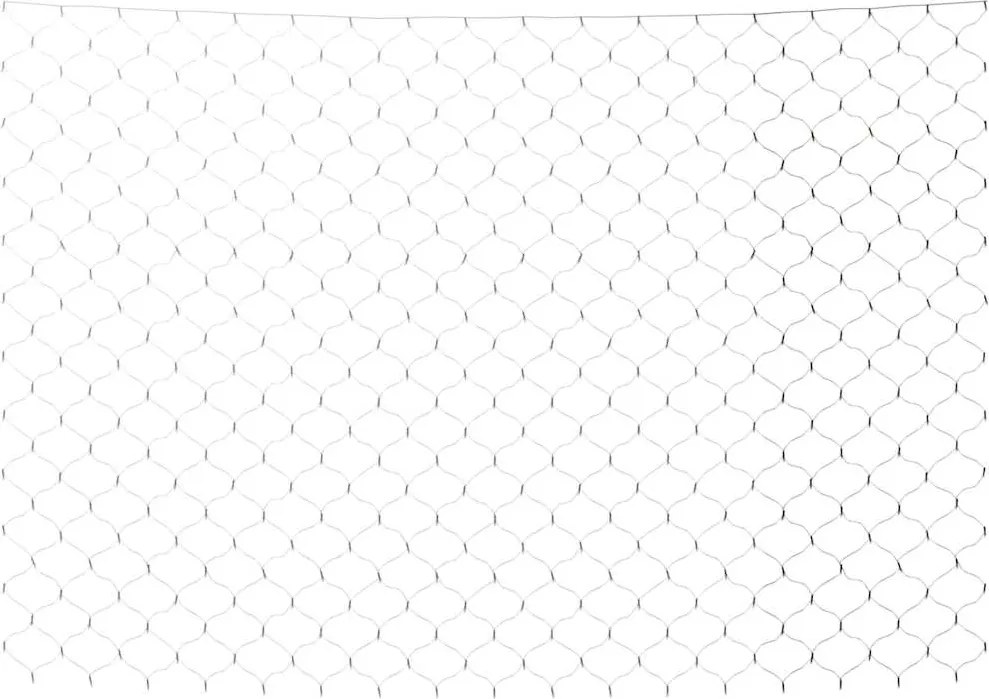 Vánoční světelná síť bílá 3 x 2 m 204 LED vnitřní i venkovní 328772