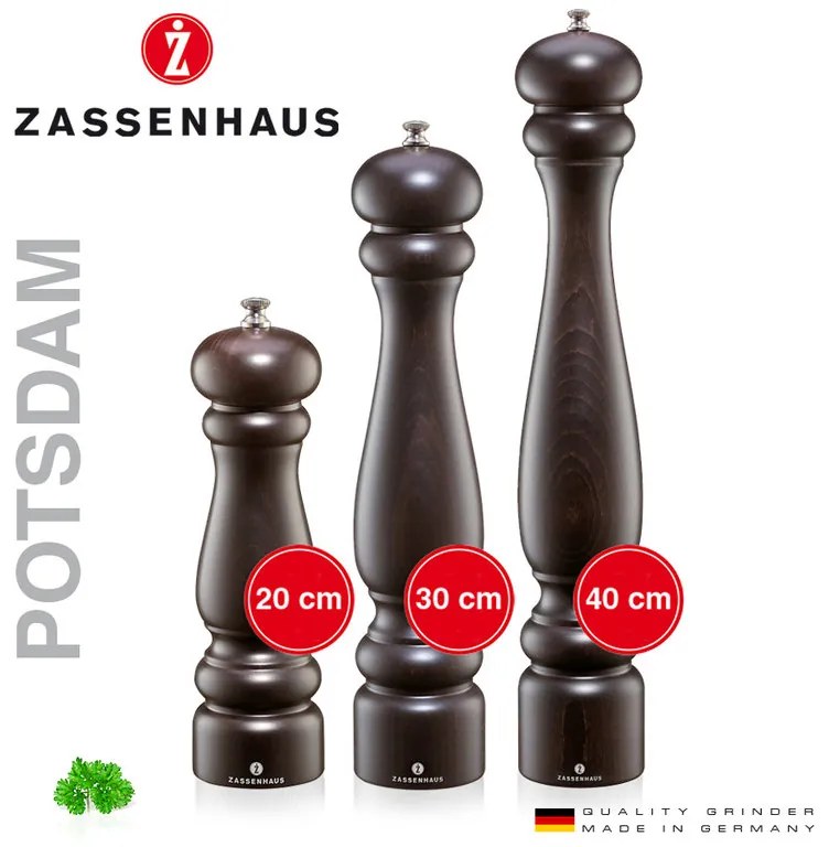 Zassenhaus POTSDAM - Mlýnek na pepř černý matný 40 cm