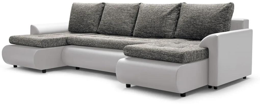 Casarredo - Komfort nábytek Rozkládací sedací souprava do U PELAGI s úložným prostorem, Soft 17/Lawa 5