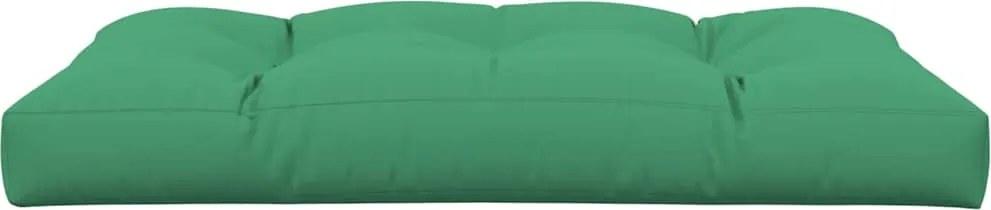 Poduška na palety zelená 120 x 80 x 12 cm textil 314417