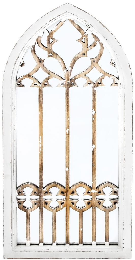 Zrcadlo okenice kombinace dřevo s kovem 135906