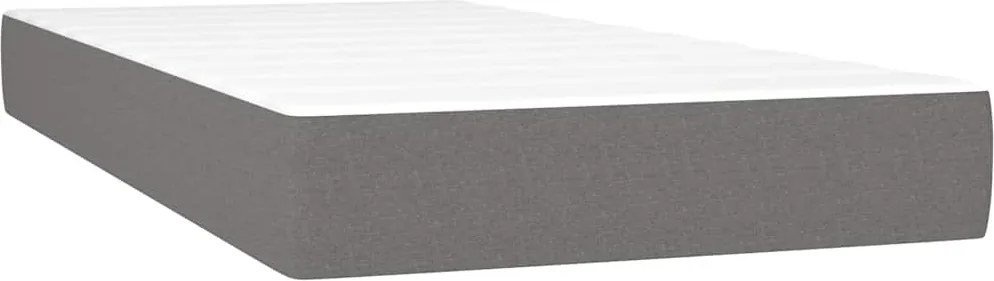 Box spring postel s matrací tmavě šedá 120x190 cm textil 3270412