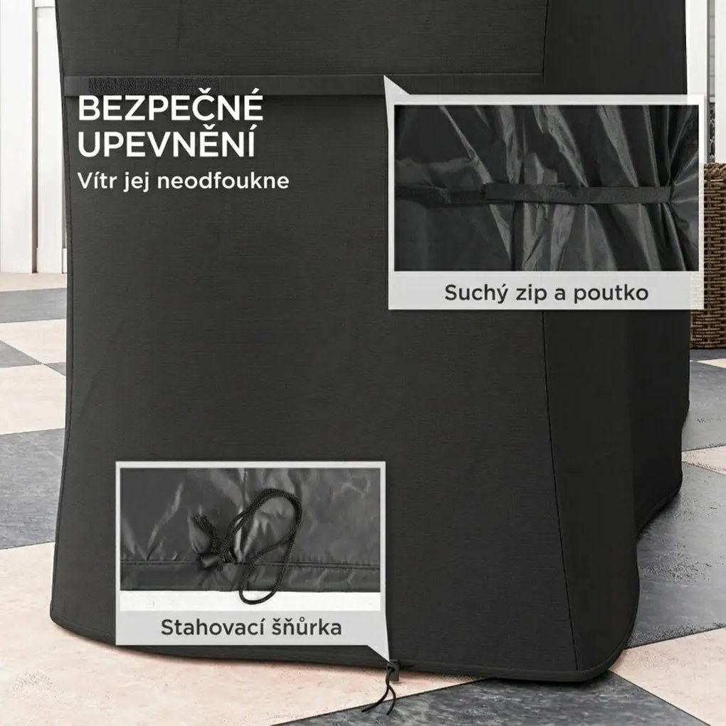 Ochranný obal na gril 147 x 61 x 120 cm 84G-465V01BK
