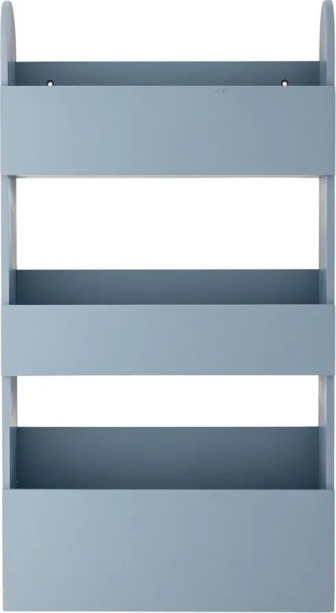 Modrá dětská knihovna z masivu pavlovnie 38x70x12 cm Moris – Bloomingville Mini