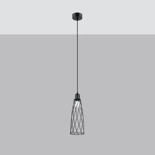 Závěsné svítidlo SOLLUX SUBA 1 černé E27 1x15W bez žárovky SL.1165