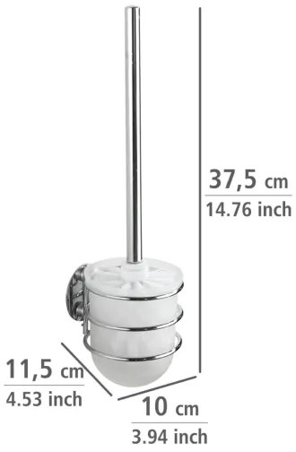 WENKO 18768100-WC set TURBO-LOC RUND STAHL 10x37,5 cm lesk. chrom/bílá