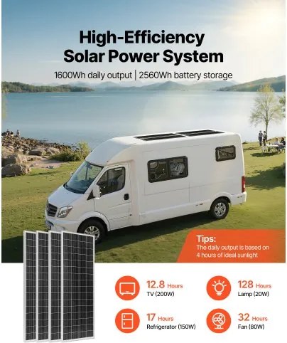 Kompletní solární sada 400 W 12 V VEVOR