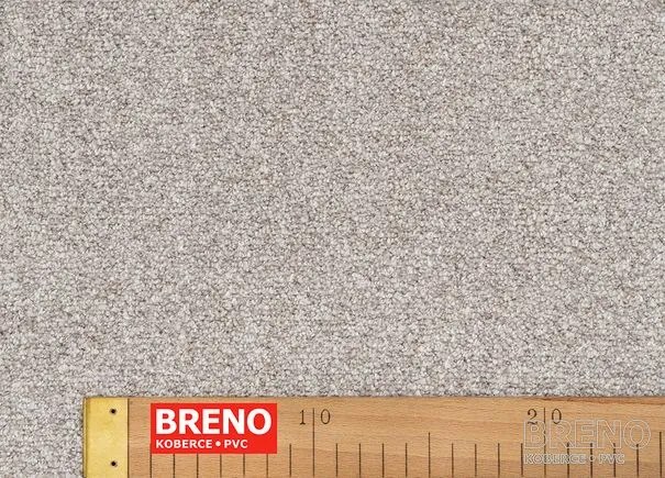 Breno Metrážový koberec GEM - GUSTO 49 béžový, šíře 400 cm, Béžová