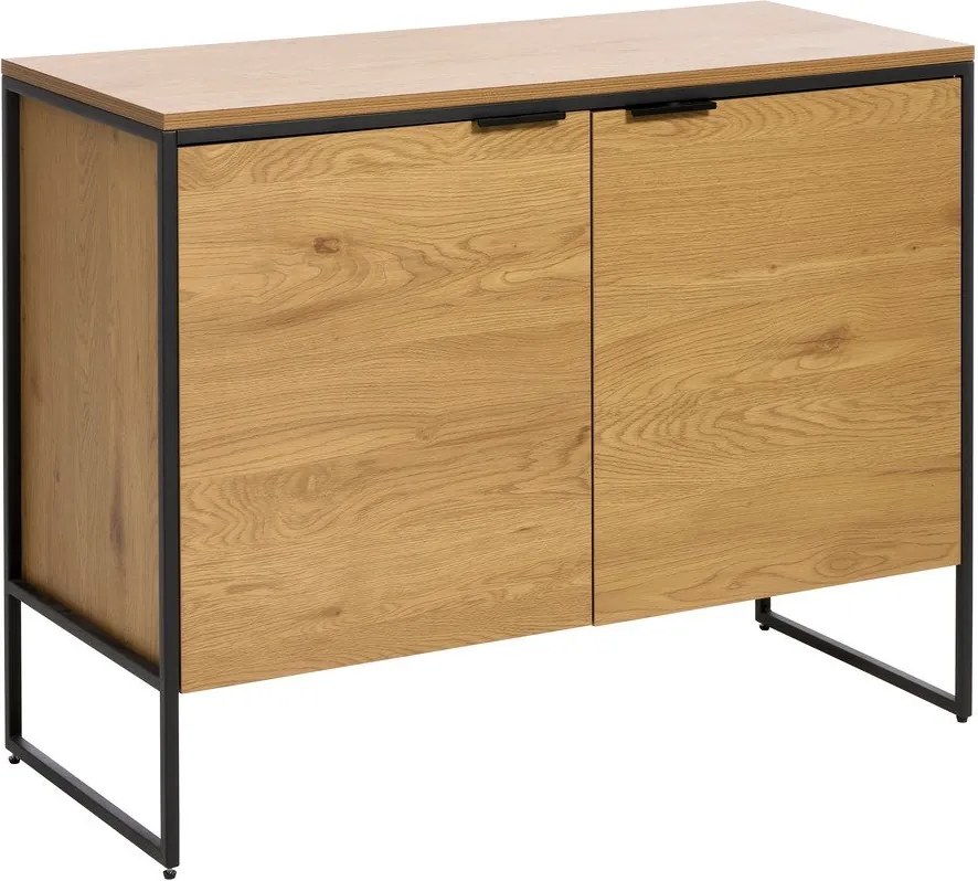 Komoda v dekoru dubu v přírodní barvě 104,5x80x45 cm Cesura – Unique Furniture