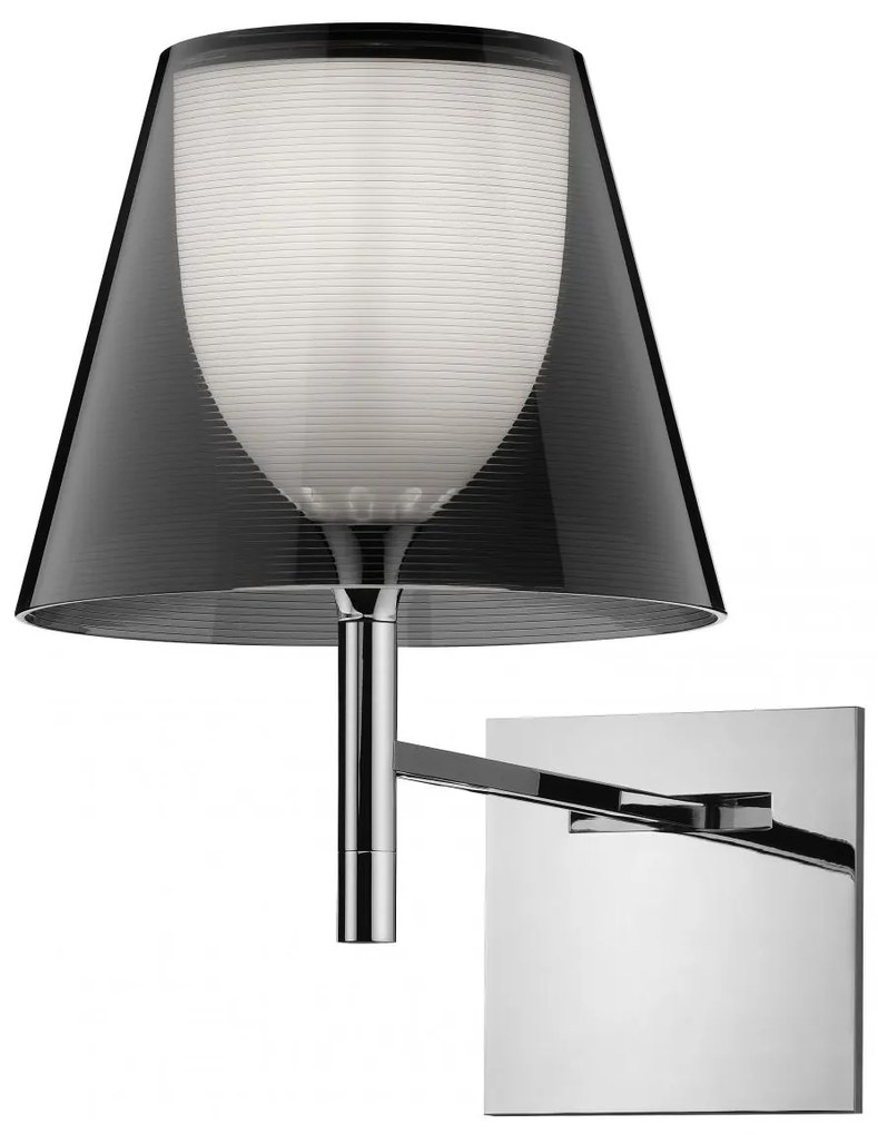 Flos F6307030 KTribe W, designové nástěnné lampa se stmívačem, 1x70W E27, kouřová, výška 35cm