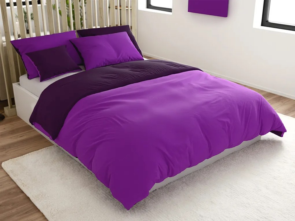 Bavlněné povlečení VIOLETTA fialové Rozměr povlečení: 70 x 90 cm | 140 x 200 cm
