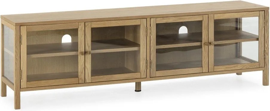 TV stolek v dekoru dubu v přírodní barvě 160x50x40 cm Ceci – MOME