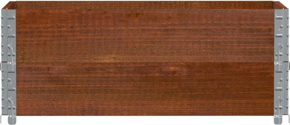 Zahradní truhlík hnědý 100 x 50 cm masivní borové dřevo 3295394