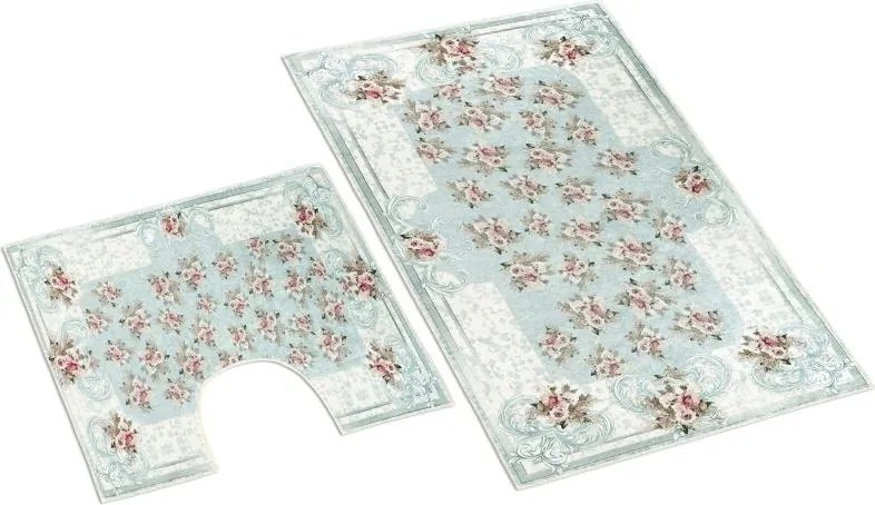 Bellatex 3D tisk sada Růžová 60x100 cm, 60x50 cm (SADA)