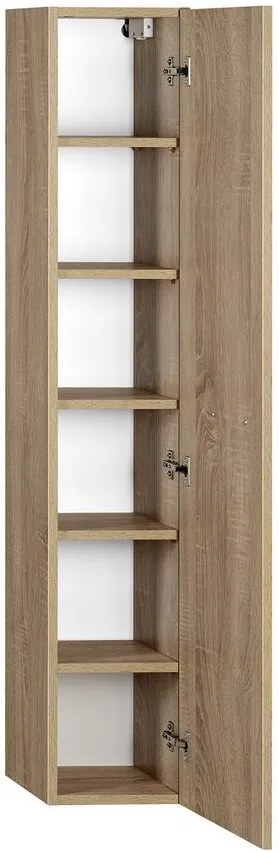Sapho, ZOJA/KERAMIA FRESH skříňka vysoká 25x140x20cm, dub platin