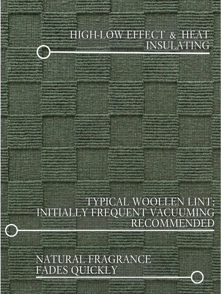 Tmavě zelený ručně tkaný vlněný koberec 200x300 cm Scala – Villeroy&Boch