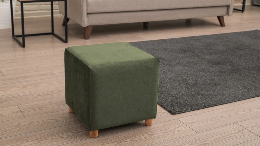 Atelier del Sofa Taburet Daisy - Green, Zelená