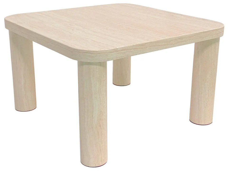 Béžový konferenční stolek v dekoru mramoru 60x60 cm Solano – Actona