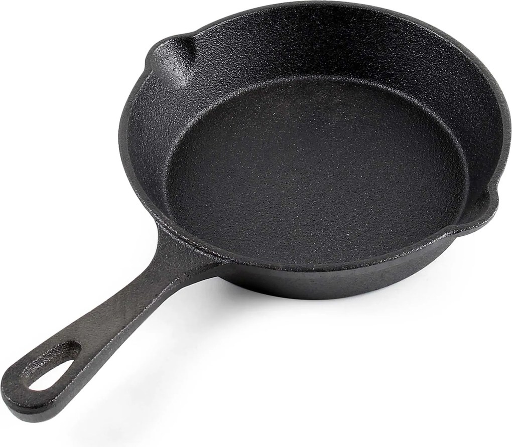 Litinová pánev Wiltec – 16 cm, černá (62963)