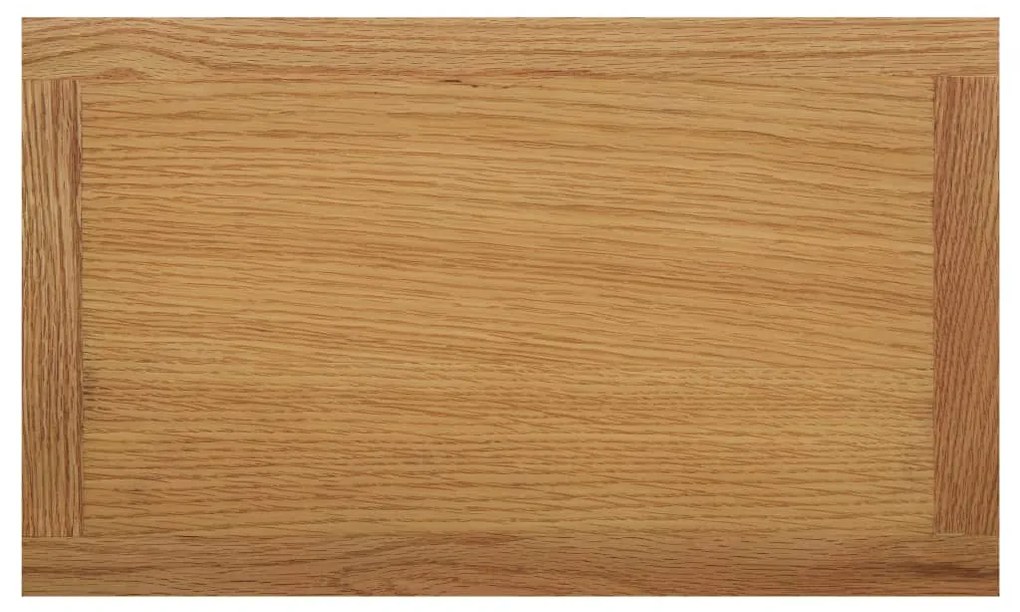 Stolek na časopisy 45 x 27 x 42 cm masivní dubové dřevo - Default Title