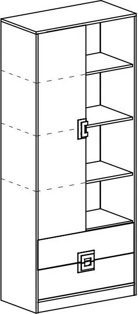 Casarredo - Komfort nábytek Dětský pokoj, sestava NIKO (04+07+10+13), růžová