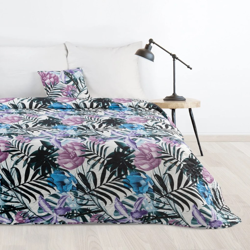 PŘEHOZ NA POSTEL D91 MALIBU 200X220 CM KVĚTY