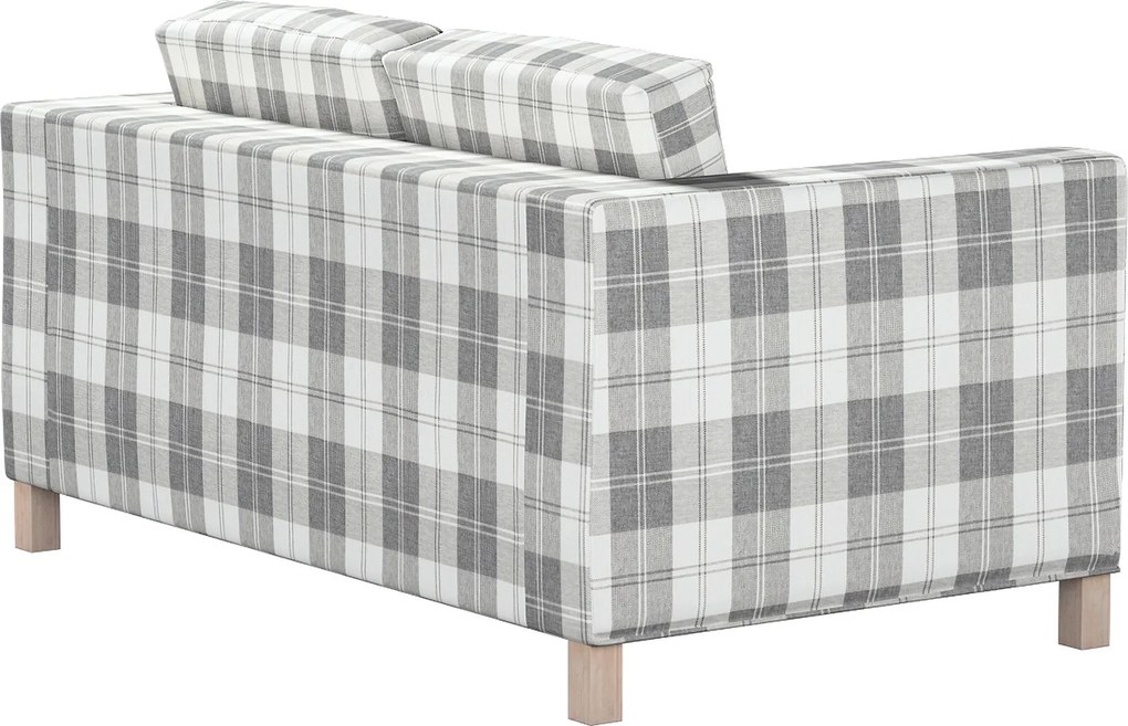Potah na pohovku IKEA Karlanda 2-místná, krátký barva šedá látka pletený vzor, vzorované