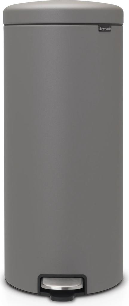 Odpadkový koš s pedálem NewIcon 30 l mineral concrete grey