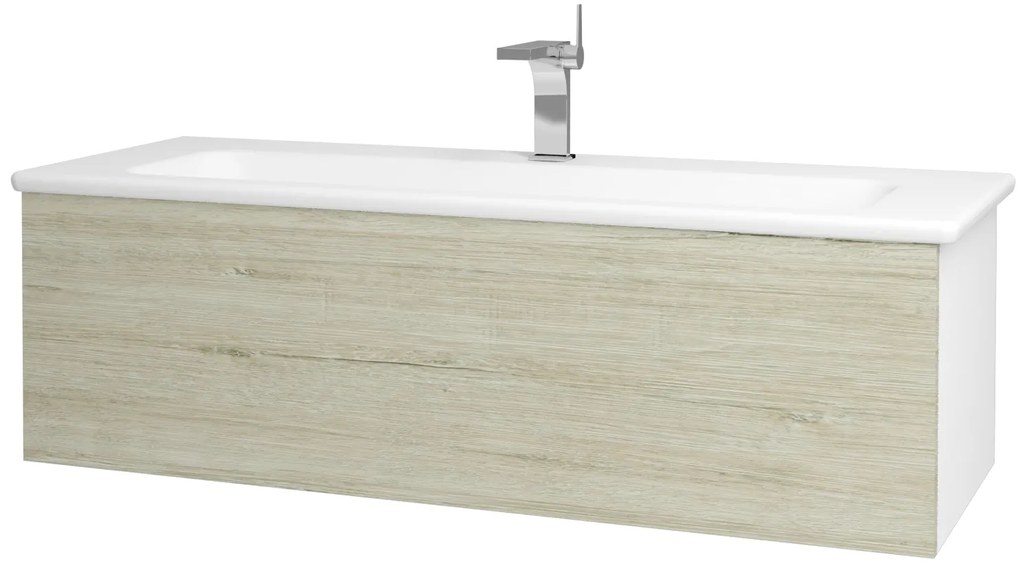 Dřevojas Koupelnová skříň VARIANTE SZZ 120 (umyvadlo Euphoria) Varianta: N01 Bílá lesk / D06 Ořech