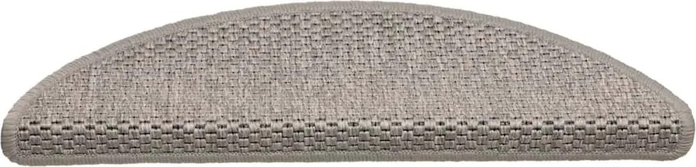 Samolepící nášlapy na schody vzhled sisal 30 ks 56x17x3 cm 3365859