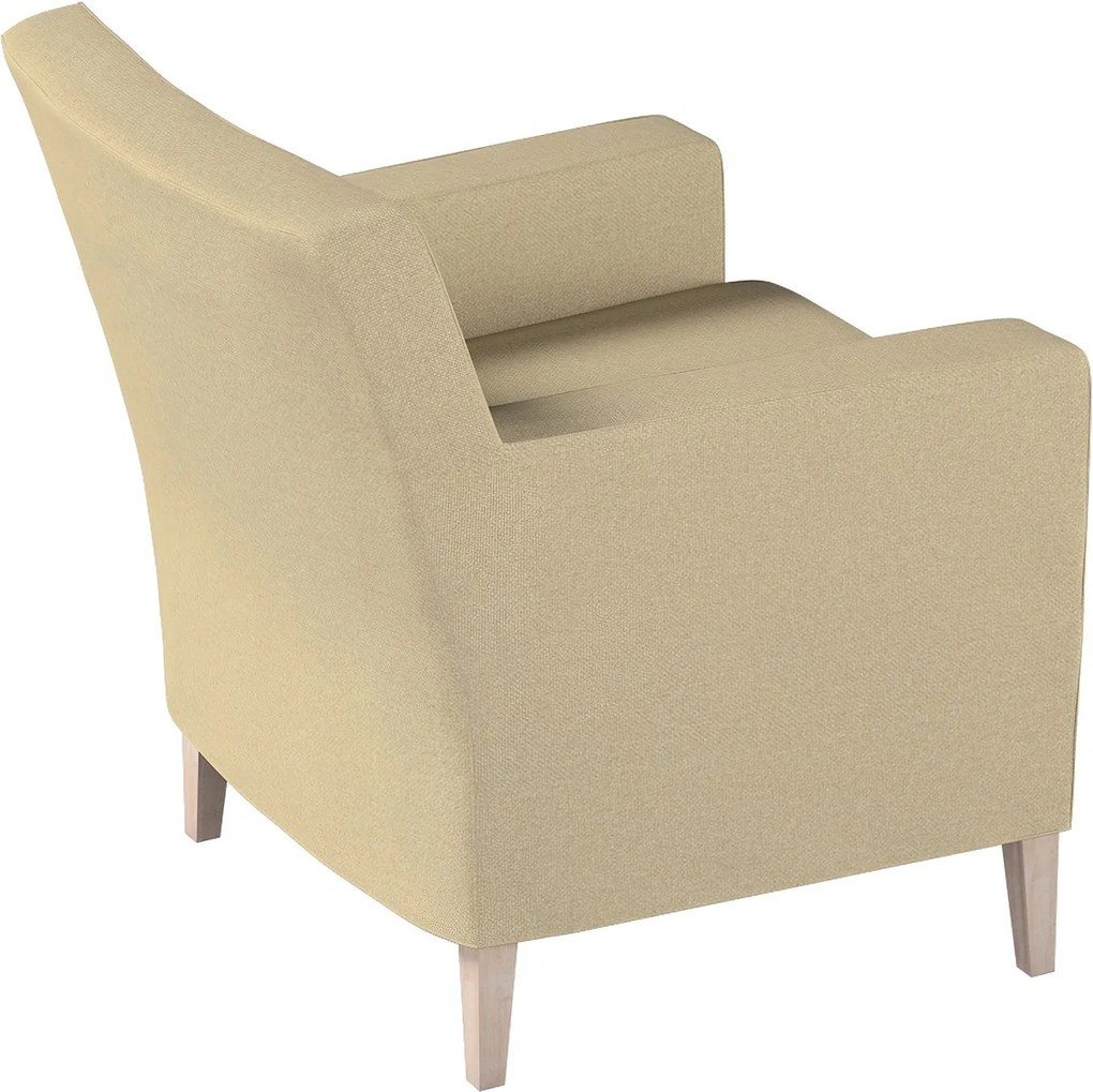 Potah na křeslo IKEA Karlstad barva zelená látka pletený vzor