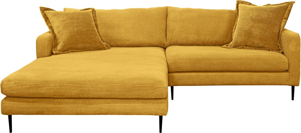 XXXLutz ROHOVÁ SEDAČKA, textil, hořčicově žlutá P & B - Sedací soupravy - 002330003411