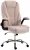 HOMCOM kancelářská židle, ergonomická kancelářská židle, výškově nastavitelná, zdvižná podržka rukou, 70 x 114-122 cm, béžová