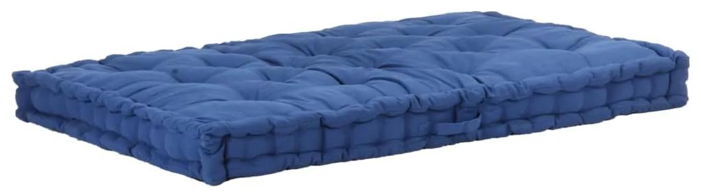 48688 vidaXL Poduška na nábytek z palet bavlna 120 x 80 x 10 cm světle modrá