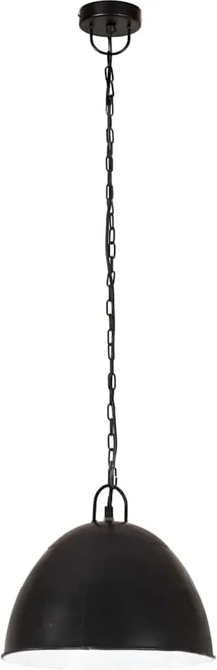 Industriální závěsné svítidlo 25 W černé kulaté 31 cm E27 320548
