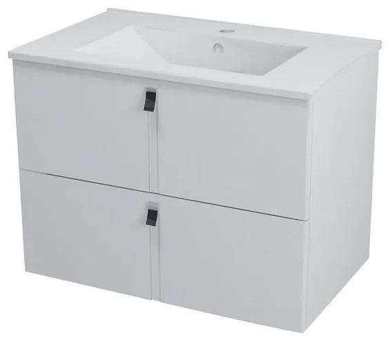 Sapho Mitra Umyvadlová skříňka 74,5x55x45,2 cm, bílá MT071