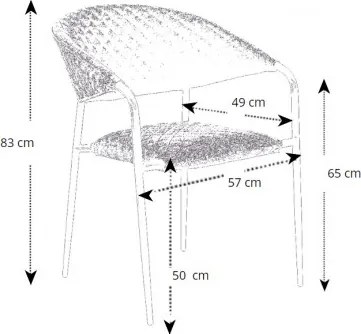 Doppler Picaso MELIA LIKA-TEX® antracit - zahradní/gastro souprava 2+1
