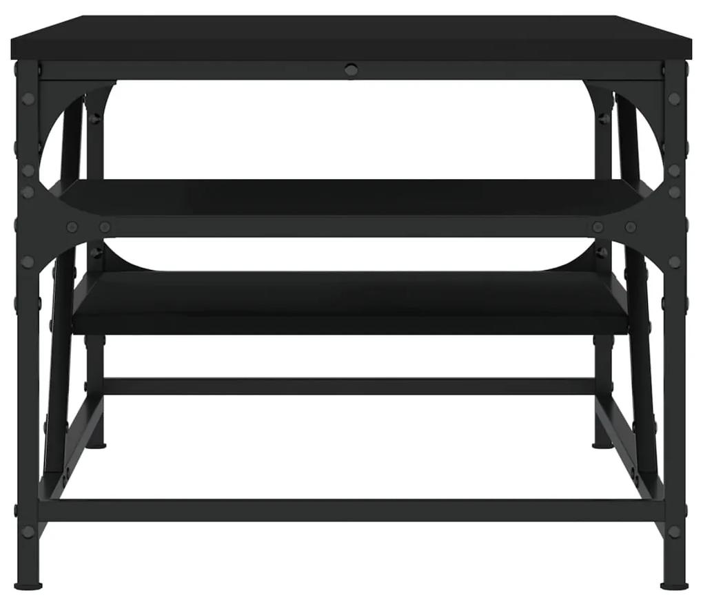 Konferenční stolek černý 100 x 49 x 40 cm kompozitní dřevo - Default Title