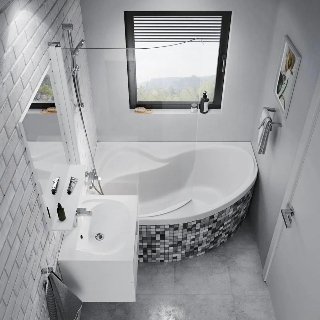 Ravak Rosa II 150 x 105 cm CK21000000 vana levá