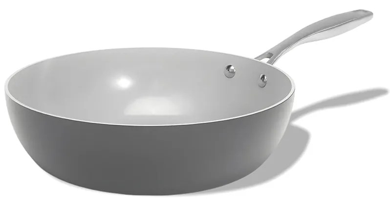 Elmich Nepřilnavá keramická Wok pánev Vital Ø 26 cm - tmavě šedá