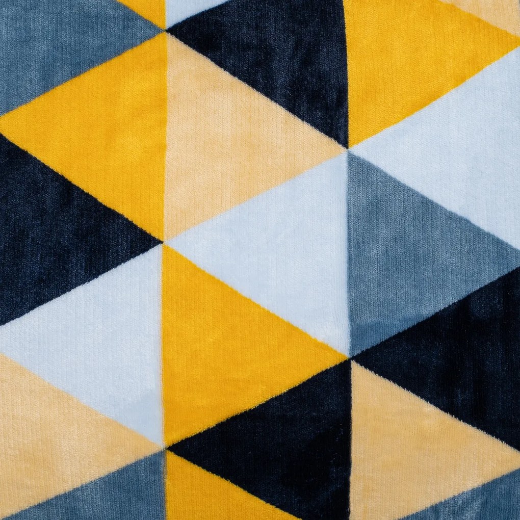 4Home Povlečení mikroflanel Scandi triangle, 160 x 200 cm, 70 x 80 cm