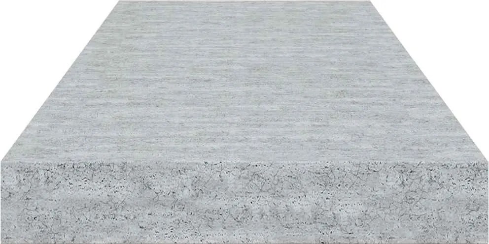 Plovoucí nástěnná police betonově šedá 60 x 23,5 x 3,8 cm MDF 326597